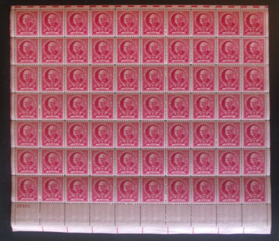 US Stamp Sheet #870 Famous American 2c Hopkins | eBay