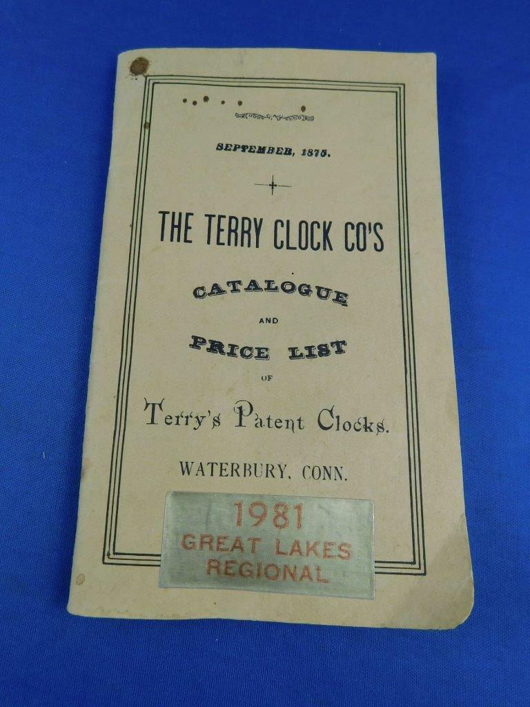 TERRY CLOCK COMPANY CATALOG PRICE LIST 1981 WATERBURY CONNECTICUT ...