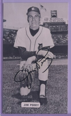 1973 McCarthy Postcard Jim Perry Signed Autograph | eBay