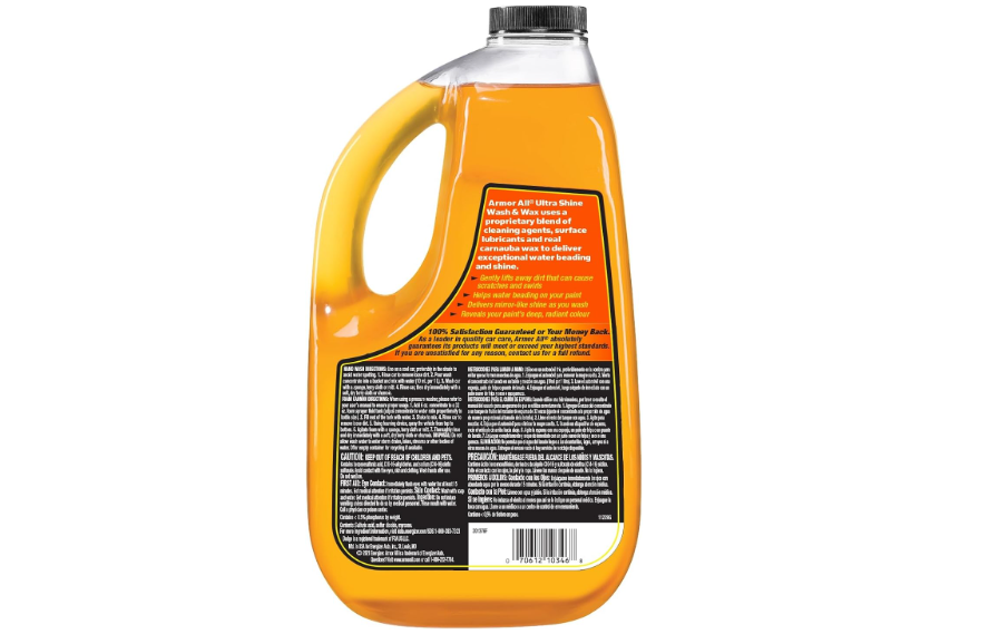 Armor All Ultra Shine Wash and Wax Car Cleaner Soap and Polish, 64 fl ...
