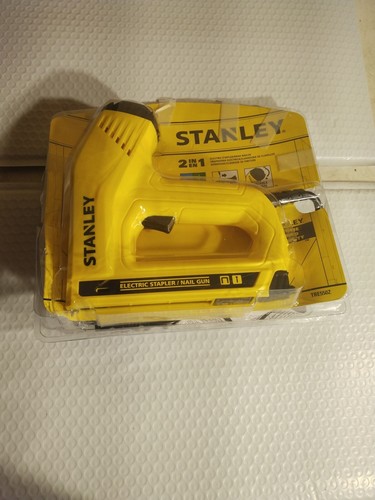Stanley TRE550 Heavy-Duty Quick Jam Clear Electric Staple/Brad Nail Gun ...