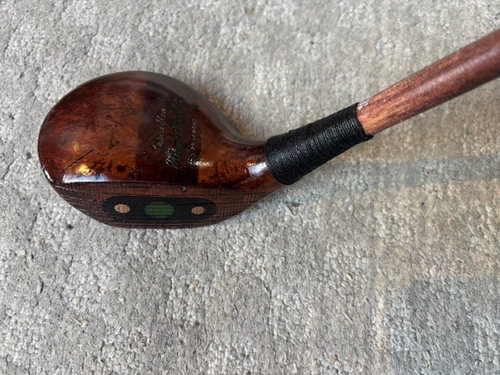 Hillerich & Bradsby Grand Slam fancy face spoon hickory shaft golf club ...