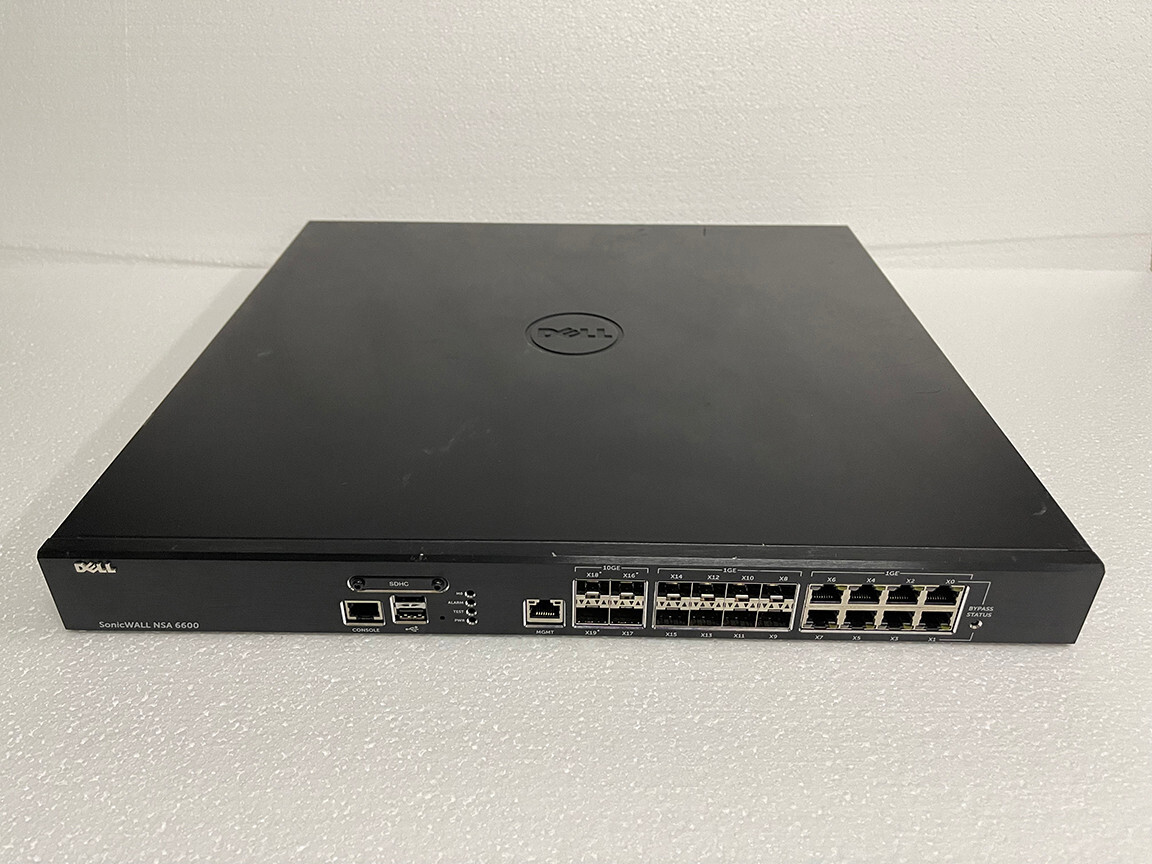 Dell Sonicwall NSA6600 16x 1G & 4x 10G Ports Network Security/Firewall ...