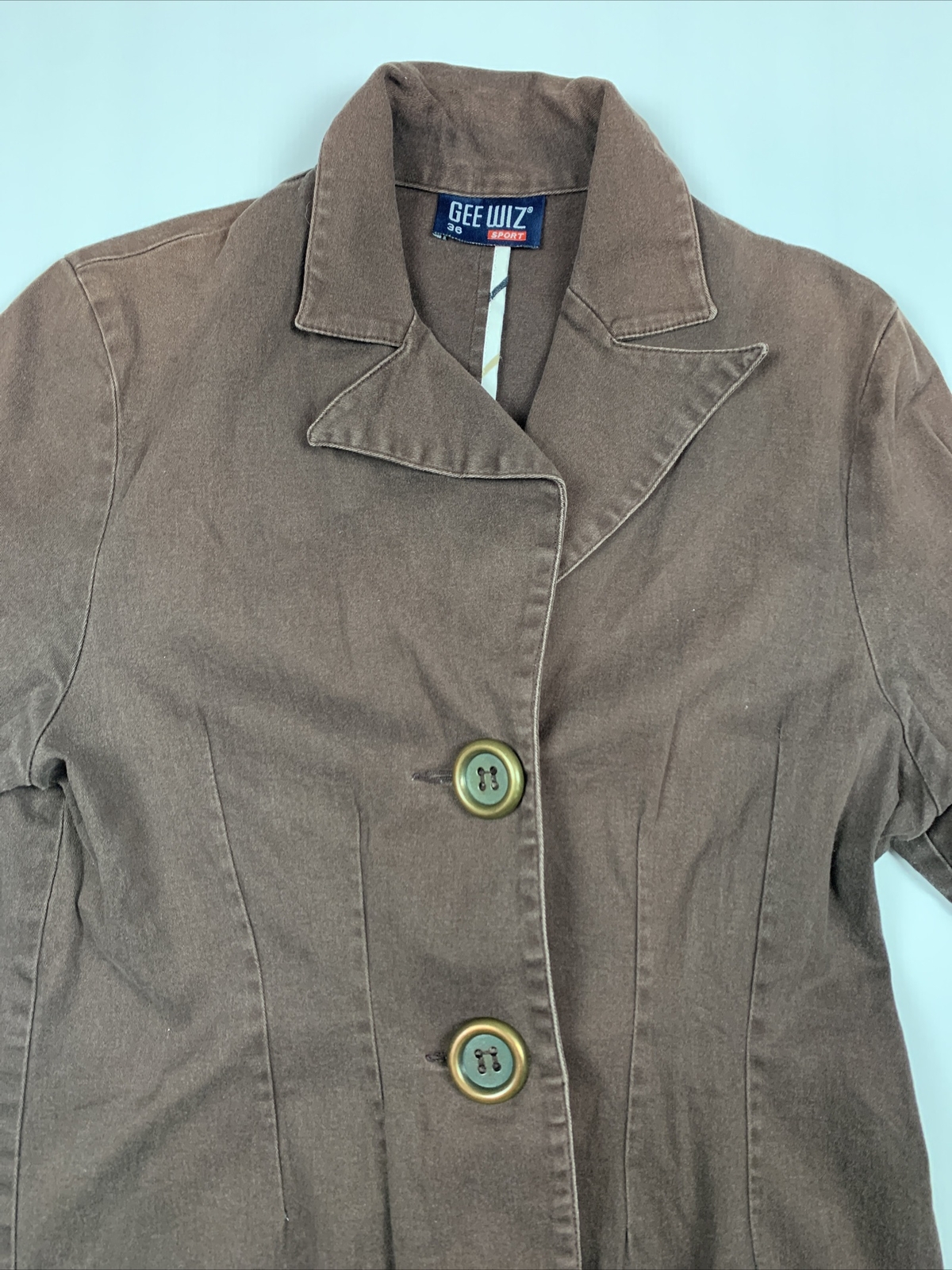 GEE WIZ SPORT Women’s Coat Jacket Brown Ladies Size 36 Button Up | eBay ...