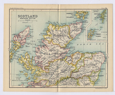 1900-Now - Map Of Northern Scotland