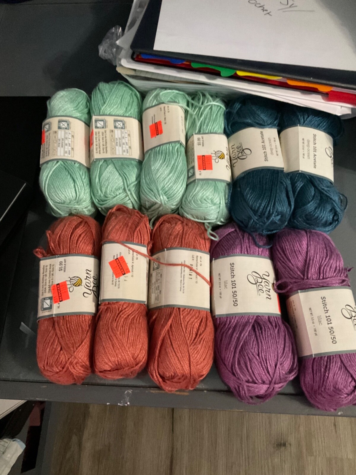 stitch 101 acetate yarn lot of 11 | eBay