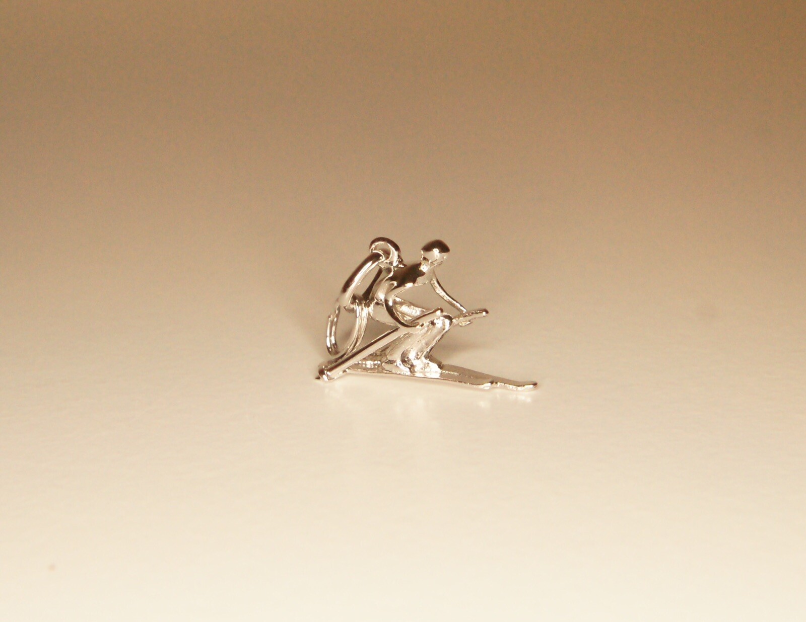 Sterling Silver Skier Skiing Charm Or Pendant 925 | eBay