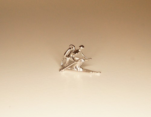 Sterling Silver Skier Skiing Charm Or Pendant 925 | eBay