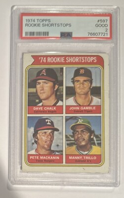 1974 Topps #597 ROOKIE SHORTSTOPS PSA 2 GOOD | eBay