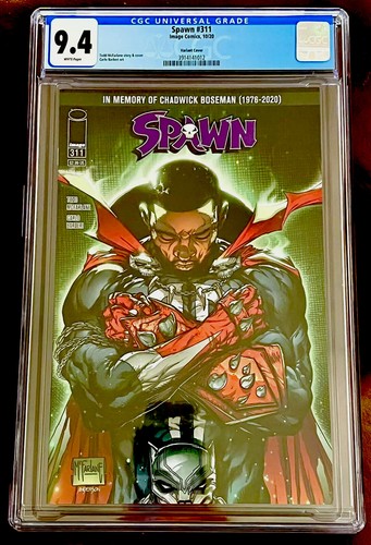 SPAWN #311 9.4 NM 2020 CHADWICK BOSEMAN TRIBUTE COVER IMAGE COMICS | eBay