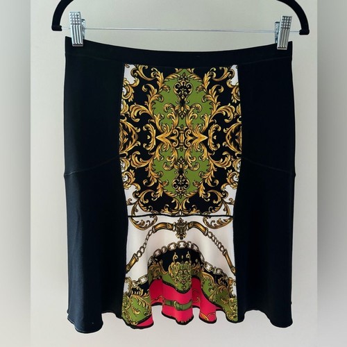 Vintage Y2K Flirty EVA VARRO Baroque Style Ruffle Hem Stretch Mini ...