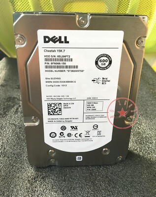 Dell Original 0W347K W347K 600GB 15000RPM 6Gbps 3.5" SAS HARD DRIVE ...