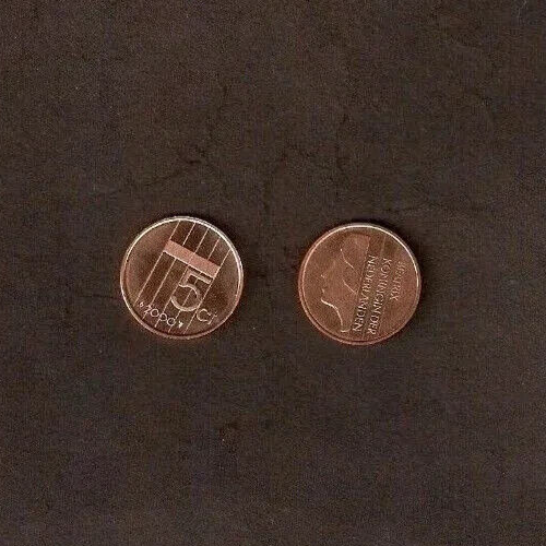 Netherlands 5 CENTS KM-202 2000 Millenium Beatrix UNC World Currency ...