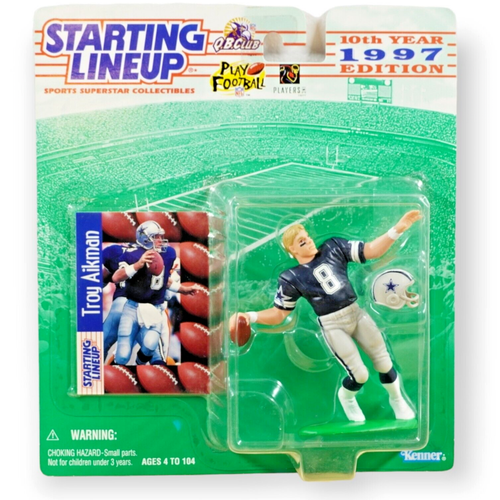 Troy Aikman Dallas Cowboys 1997 NFL Starting Lineup Action Figure NOS ...