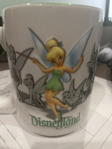 Disney Parks 3D Tink Mug Tinker Bell Coffee Cup Green 16oz Embossed | eBay