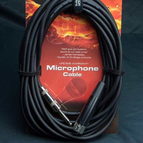 On-Stage Stands Hi-Z Mic Cable (25', XLR-QTR) (MC12-25HZ) | MaxStrata ...