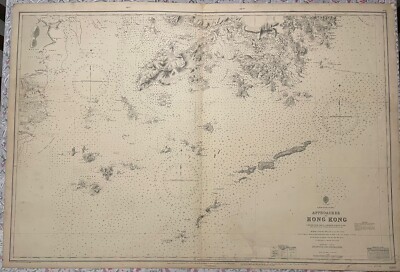 Pre-1900 - Antique Admiralty Chart Map