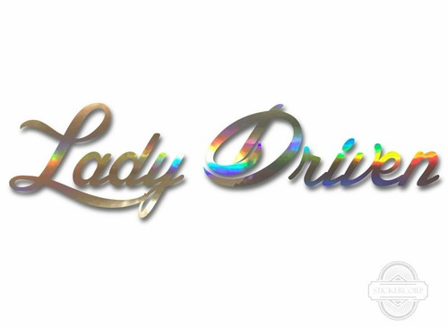 Lady Driven car decal [vinyl sticker for truck rv jdm race stance drift ...