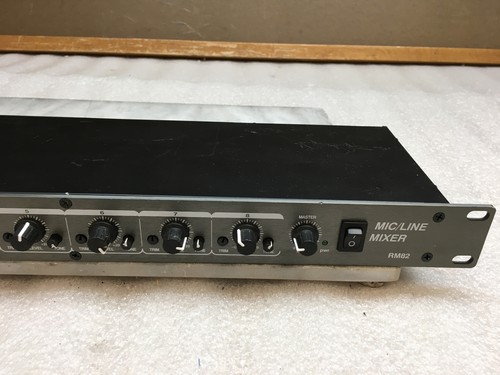 Rolls RM82 Rack Mount 8-Channel Commercial Mic-Line Mixer With Power ...