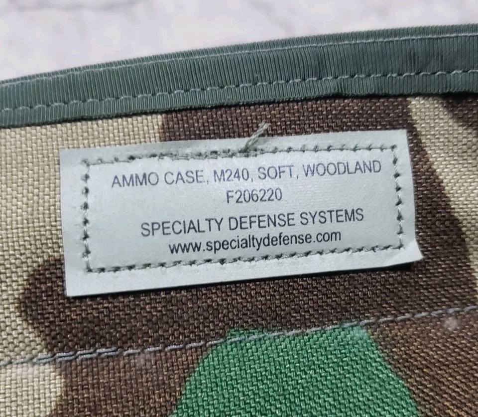 USMC 300rd M240 M60 SAW Belt Ammo Case Mag Magazine Pouch M81 Woodland ...
