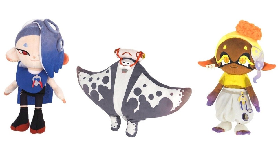 Splatoon 3 Deep Cut Frye Big Man Shiver Set of 3 S size Plush From ...