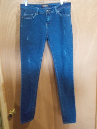 ABM JEANS SKINNY LEG DISTRESSED WOMEN'S JUNIOR DENIM JEANS SIZE 11 ...