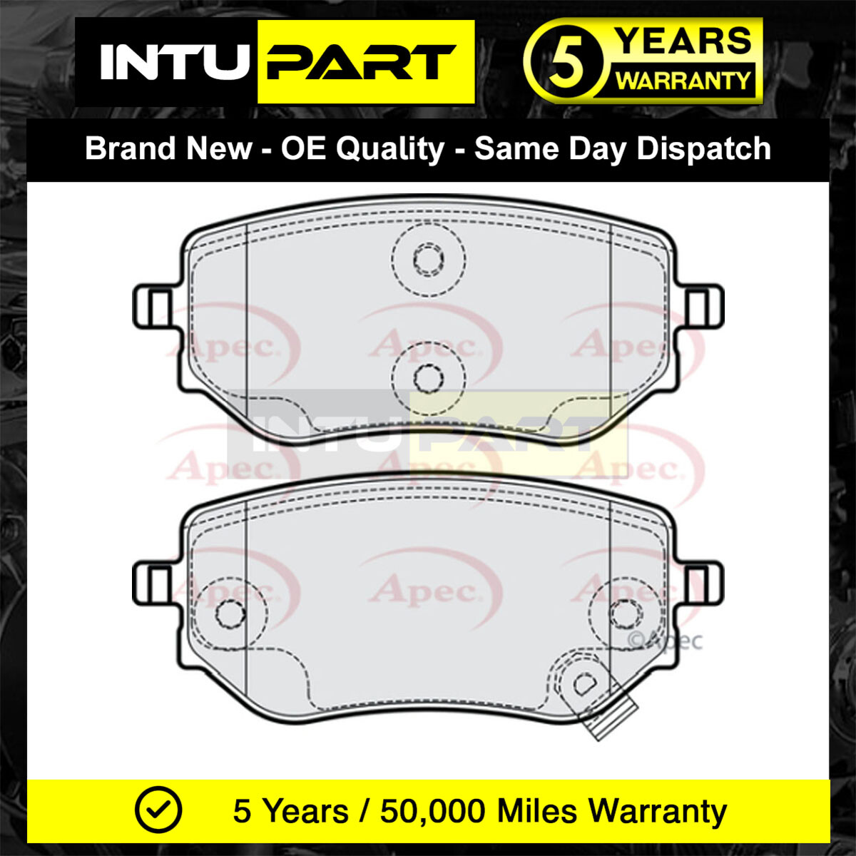 Fits Mercedes X-Class 2.3 D dCi 3.0 IntuPart Rear Brake Pads Set ...