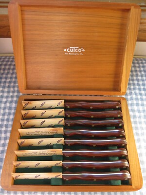 Vintage Cutco 8 Pc #59 Table Steak Knives Knife Set Original Box ...