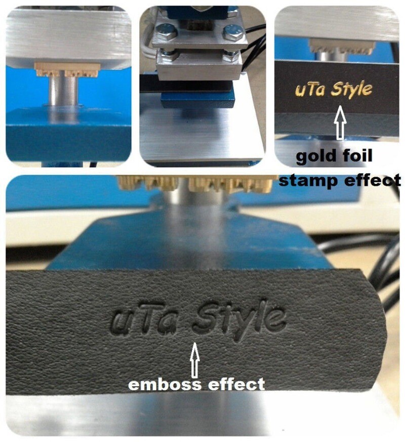 Manual Hot Foil Stamping Machine Leather Embossing Leathercraft Die ...