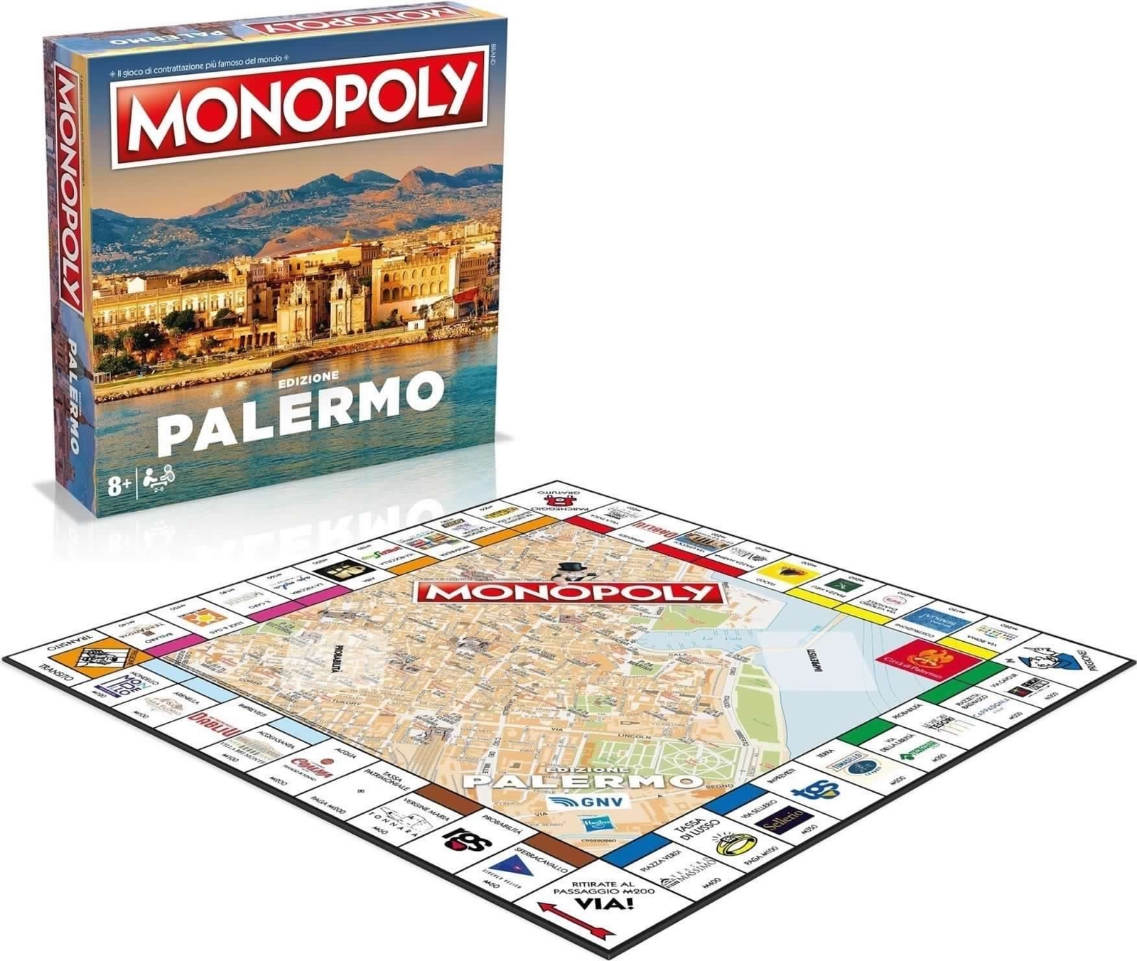 Monopoly Edizione Palermo Gioco da Tavolo [ITALIANO] WINNING MOVES | eBay
