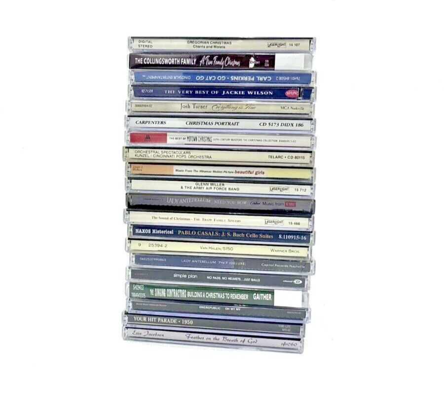 lot of 80 music cds, random mix with original art and good condition ...