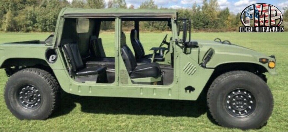 Military Vehicle Seat Set of 4 Fits all Locations of HUMVEE | Black ...