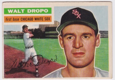 1956 TOPPS WALT DROPO CHICAGO WHITE SOX CARD #238 IN VG O/C CONDITION ...