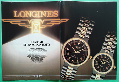 Longines Conquest V.H.P. Quartz Watch Advertisement 1986 Original 2 ...