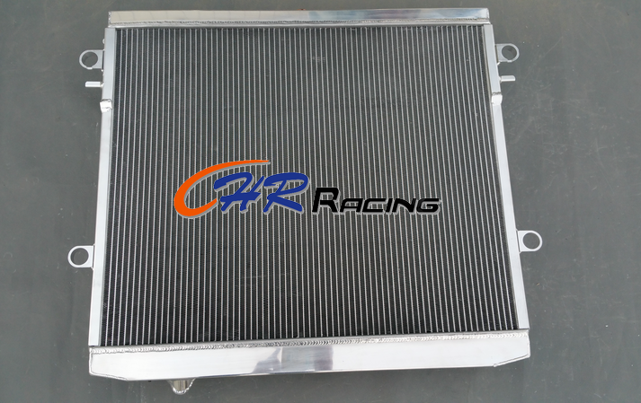4 ROW Aluminum radiator for Land Cruiser 200 Series 4.7L V8 Petrol 2007 ...
