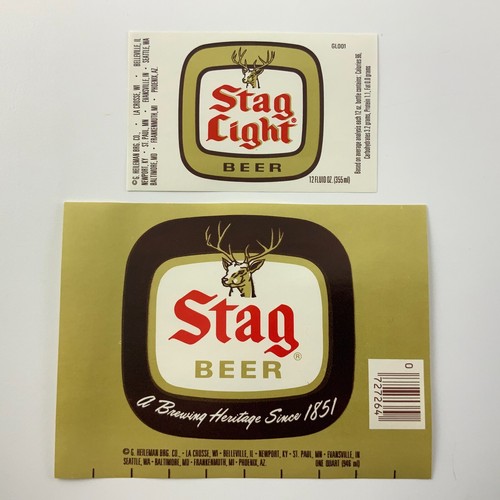 Stag Beer Label Brewing Heritage Since 1851 G Heileman BRG Co AA964 | eBay