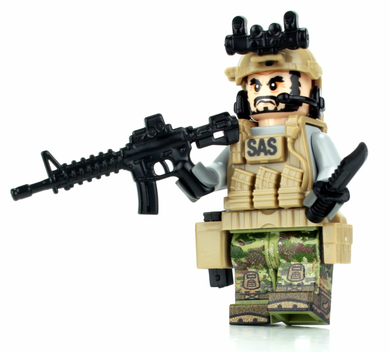 Battle Brick Modern British SAS Commando made with real LEGO® Minifig ...