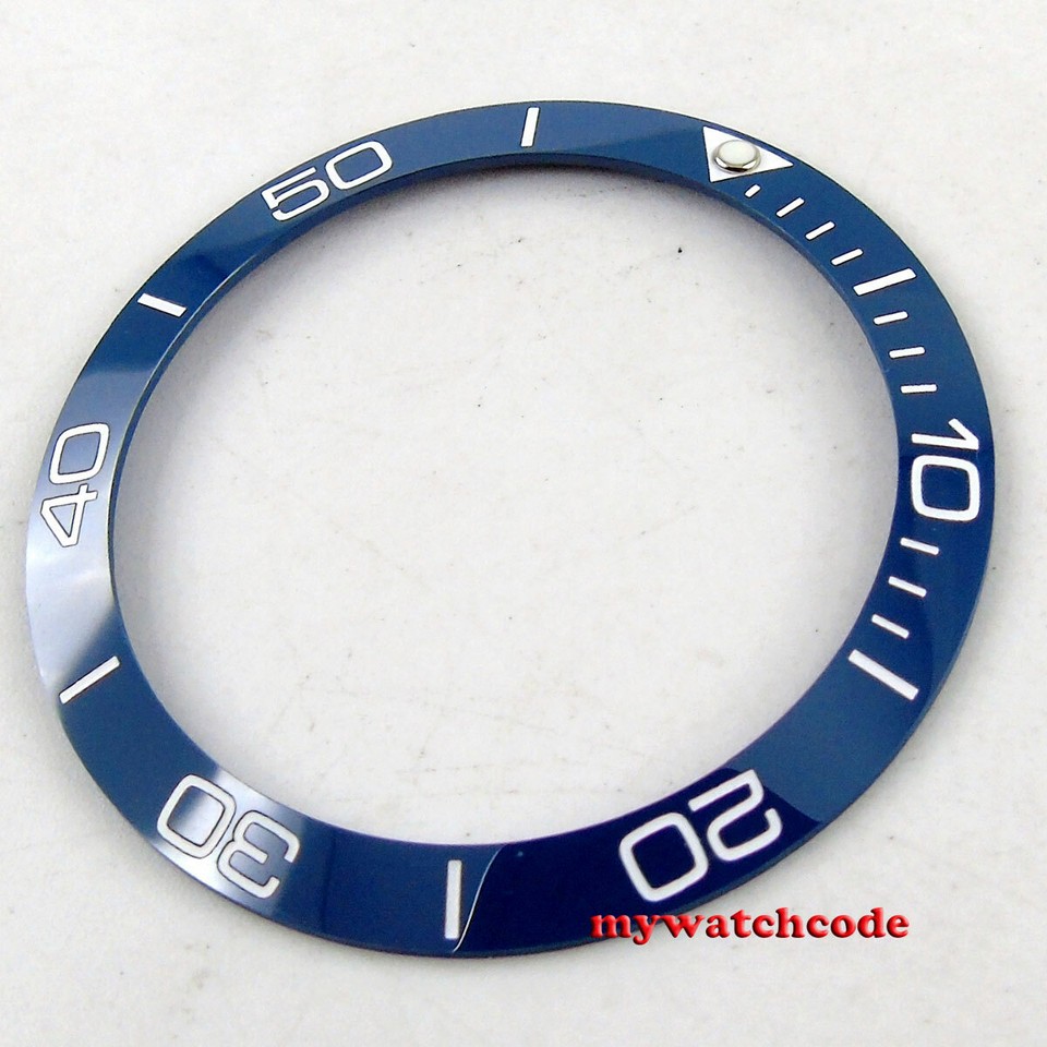 38mm black blue white green ceramic bezel insert for 40mm sub SKX 007 ...