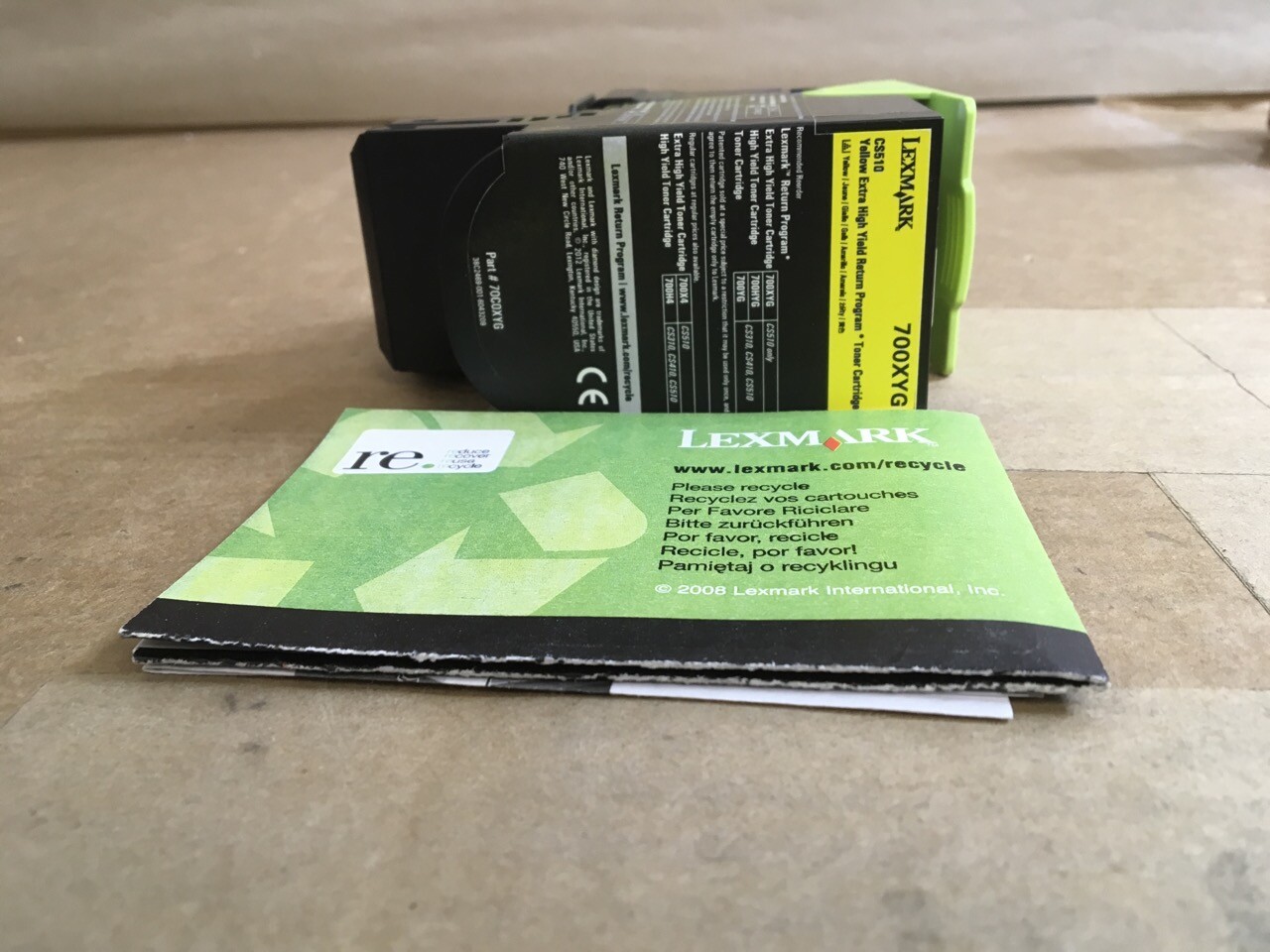 Genuine Lexmark High Capacity Yellow Toner Cartridge Optra CS410/CS51 70C0XYG | eBay