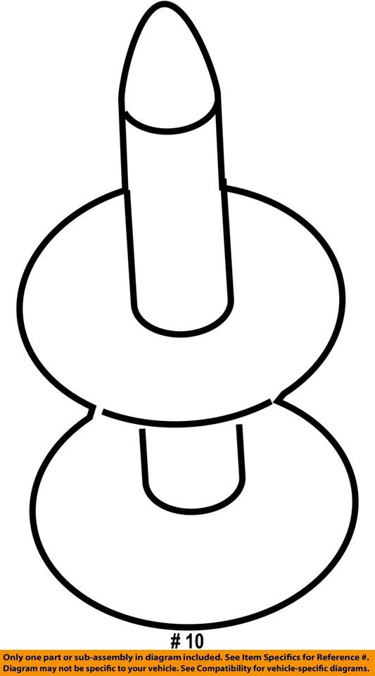 FORD OEM-Fender Liner Pin Clip Retainer W712196S300 | eBay