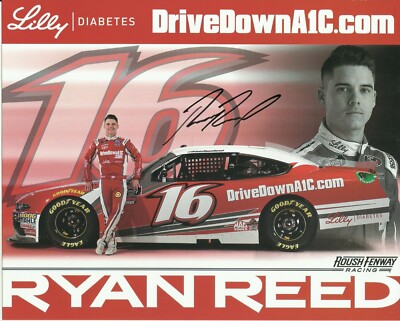 Ryan Reed NASCAR Racing Original Autograph 8x10 Signed Hero Card | eBay