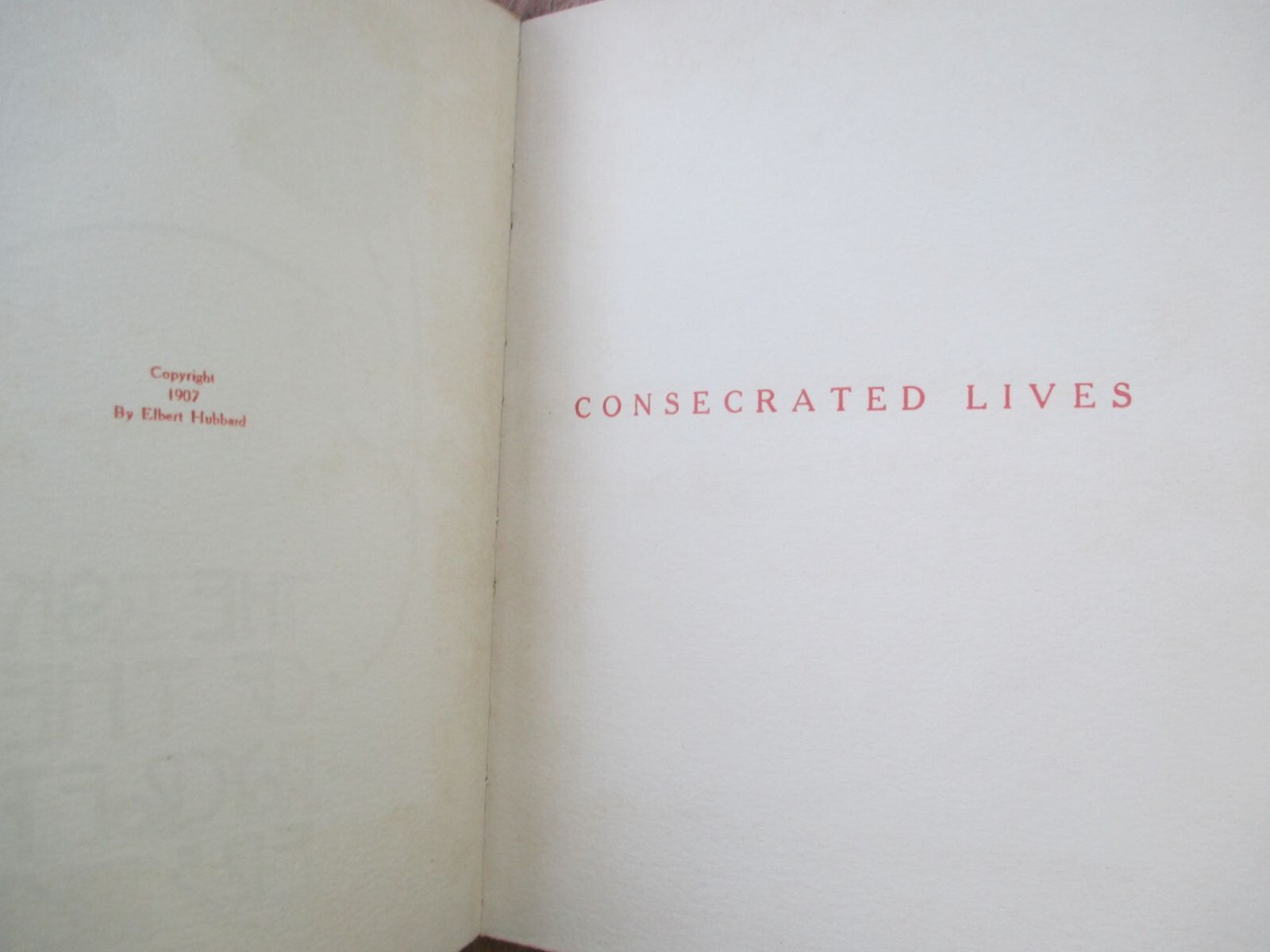 Elbert Hubbard Autograph Signed Book, Collection 8 Different Roycroft ...