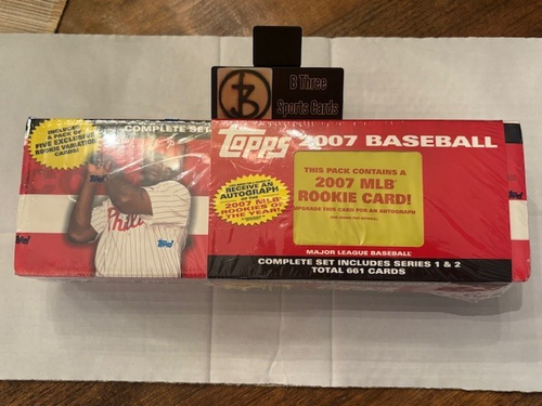 2007 Topps Baseball Complete Sealed Series 1 & 2 Set Target Set 661 ...