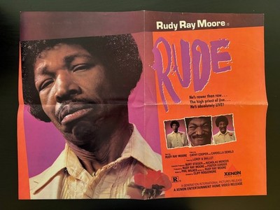 RUDE Movie Poster Rudy Ray Moore (Dolomite) Cult Comedy Blaxploitation ...
