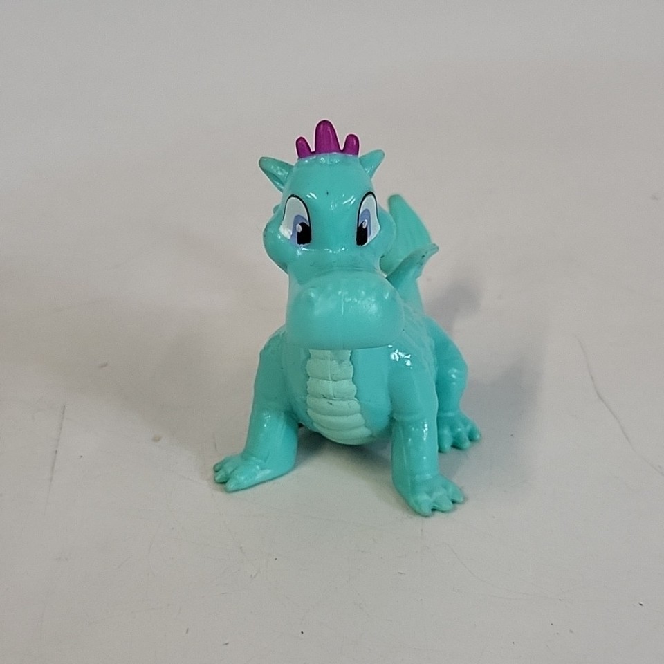 Disney Blue Dragon Toy Figure Dinosaur With Purple Dots 2 Inch Tall | eBay
