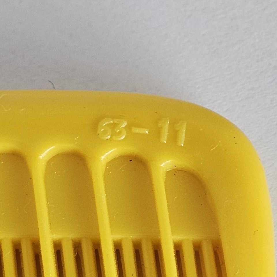 Tupperware Comb 4 7/8" Yellow Pocket Size Hair Styling Vintage Groom | eBay