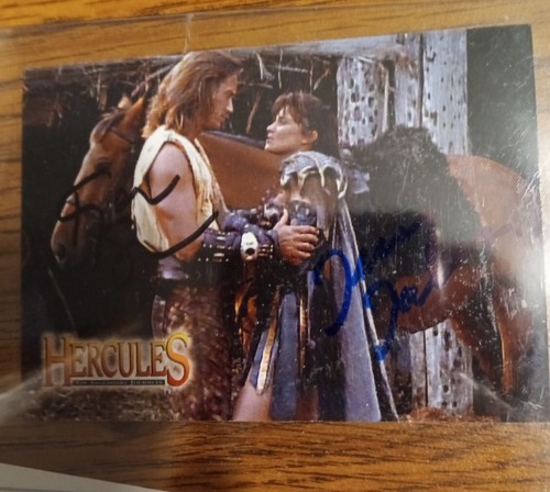 Hercules Signed Trading Card Signed By Lucy Lawless And Kevin Sorbo W/C ...