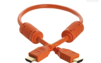 Cmple - 28Awg High Speed Hdmi Cable With Ferrite Cores - Orange - 1.5Ft ...