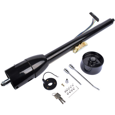 Black 32" GM Keyed Tilt Steering Column Manual with 9 Bolt Adapter ...