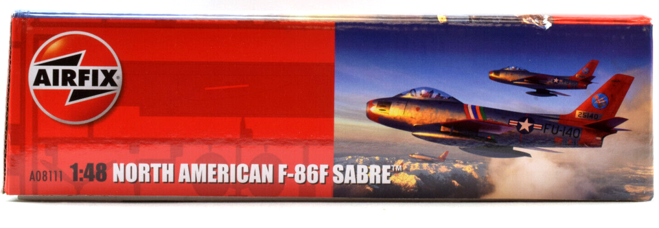 Airfix North American F-86F Sabre 1:48 Scale Model Airplane Kit A08111 ...